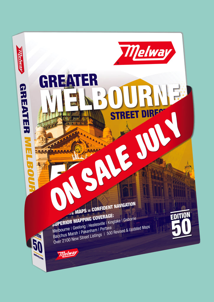Melway 50th Edition Flexible Cover Street Directory - Melway Maps