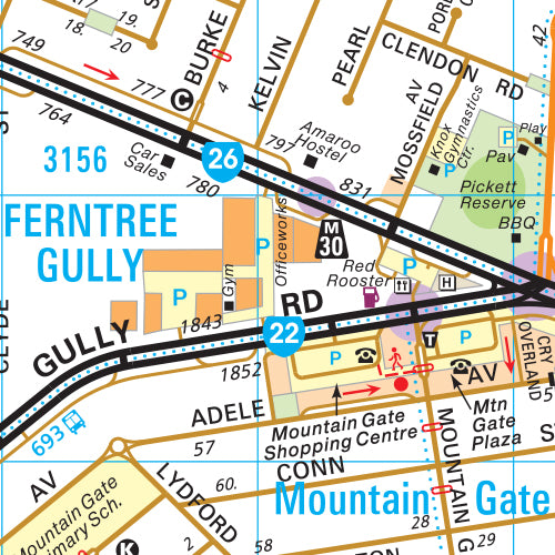 Melway Knox Council WallMap - Melway Maps